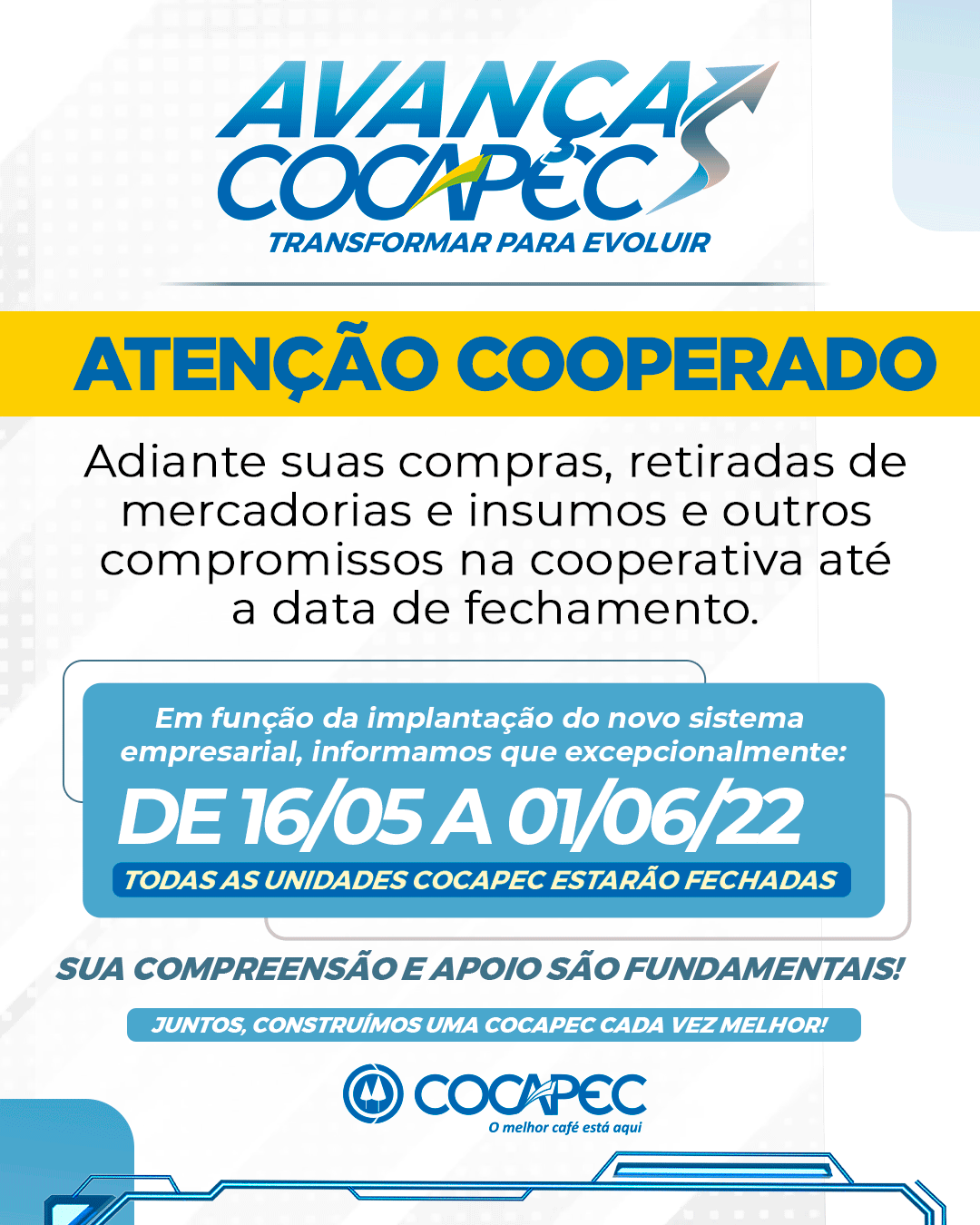 Avança Cocapec - retirada de compras